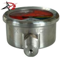 China 50mm All Stainless Steel Pressure Gauge 14 Psi 1 Bar Glycerine Filled Vacuum Manometer for sale