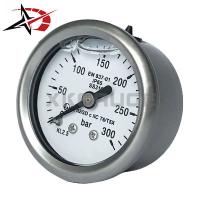 China Explosion Proof SS316 Liquid Filled Pressure Gauge 0–300 Bar Shockproof Industrial Manometer for sale