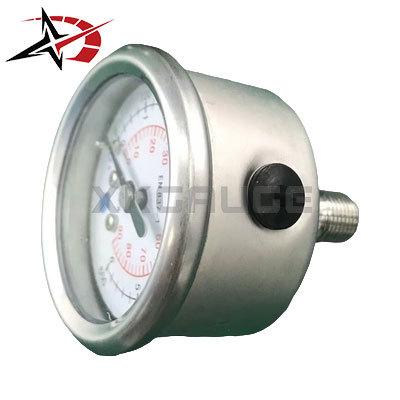 China 40mm All Stainless Steel Pressure Gauge 600kpa Hydraulic Press Pressure Gauge for sale