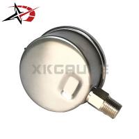 China Green 60mm Liquid Filled Pressure Gauge Radial 0-50 kg/cm2 Color Zone for Safety Status Industrial Indication for sale