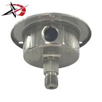 China 20 Bar All Stainless Steel Pressure Gauge Panel Mount 40mm With Glass Lens for sale