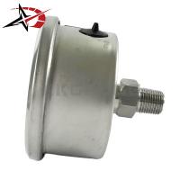 China 10 Bar All Stainless Steel Pressure Gauge EN 837-1 Back Mount Manometer Heating System for sale