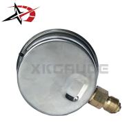 China Boiler 63mm Liquid Filled Pressure Gauge 0-140PSI Bottom Brass Stainless Steel for Industrial Monitoring for sale
