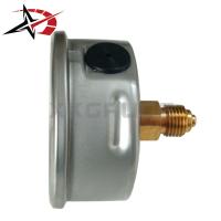 China Hydraulic System Liquid Filled Hydraulic Pressure Gauge 63mm 0-250 Bar Axial Back for Equipment Monitoring for sale