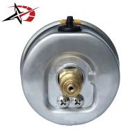 China Genuine 304 Stainless Steel Oil Filled Pressure Gauge Axial Mount for Panel Display Instrumentation Systems for sale