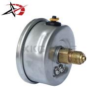 China Genuine 304 Stainless Steel Oil Filled Pressure Gauge Axial Mount for Panel Display Instrumentation Systems for sale