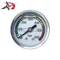 China NPT 600 Bar Liquid Filled Pressure Gauge 1.5 Inch Axial Mount Stainless Steel for Compact Hydraulic Monitoring for sale