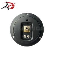 China 63mm 0‑4Bar Axial Panel Mount Pressure Gauge Dry Manometer Black Steel Case Back Connection for sale
