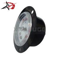 China Y‑40ZT Mini Pressure Gauge 40mm Axial With Front Flange Dry Manometer 0‑7kg/cm² 0‑100PSI Panel Mount for sale