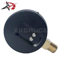 China 60mm Radial Pressure Gauge with Color Warning Scale 0‑1.5MPa 15Bar Bottom Mount Manometer for sale