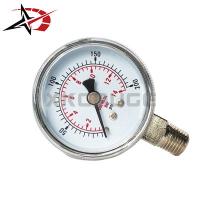 China 40mm Bottom Connection Stainless Steel Case USE NO OIL 0‑14Bar 200PSI Dry Manometer for sale