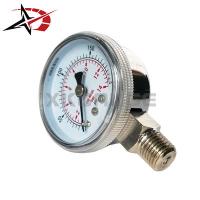 China 40mm Bottom Connection Stainless Steel Case USE NO OIL 0‑14Bar 200PSI Dry Manometer for sale