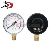 China Y‑63 Pressure Gauge 63mm Bottom Connection 0‑16Bar 230PSI Dual Scale Dry Manometer for sale