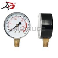 China Y‑63 Pressure Gauge 63mm Bottom Connection 0‑16Bar 230PSI Dual Scale Dry Manometer for sale