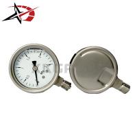 China 63mm Radial Liquid Filled Pressure Gauge 0‑2.5MPa Stainless Steel Hydraulic Gauge for sale
