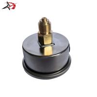 China 50mm Back Mount Pressure Gauge, 0-40MPa (6000PSI) Double Scale Color Zone Dial High Pressure Manometer for sale