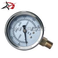 China 63mm Radial Stainless Steel Case Pressure Gauge, 0-345bar / 5000psi Dual Scale for sale