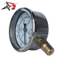 China 63mm Radial Stainless Steel Case Pressure Gauge, 0-345bar / 5000psi Dual Scale for sale