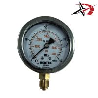 China 63mm Liquid Filled Pressure Gauge 0-40MPa 5800PSI  Hydraulic Manometer for sale