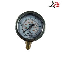 China YN63 Liquid Filled Pressure Gauge 0-10MPa 1400Psi EN837-1 Hydraulic Oil Pressure Gauge for sale