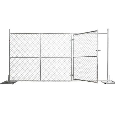 China Best Selling Viable Temporary Chain Link Fence Gated Custom Size Form Chain Link Fence Black for sale