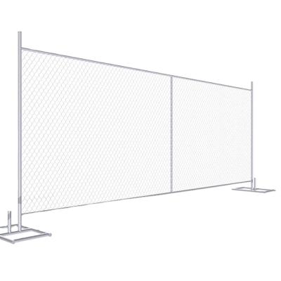 China Durable Plastic Coated Chain Link Fence Custom Size Temporary Temporary Fencing 8ft for sale