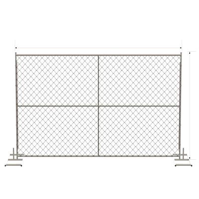 China Factory America Sustainable Temporary Chain Link Fence Outdoor Temporary Fence for sale