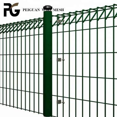 China Easily Assembled Hot Sale PVC Coated And Galvanized BRC Welded Mesh Fence Roll Top Fence Panel For Sale for sale