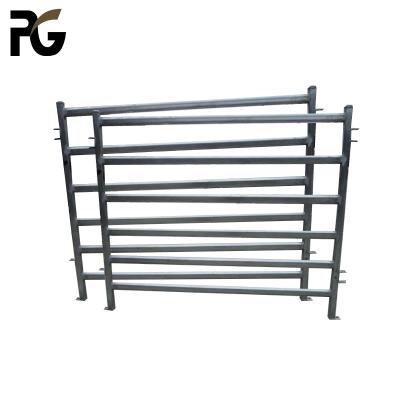 China Easily Assembled Round Pipe Galvanized Cattle Tube Fence Yard Cattle Railing Fence For Ranch for sale