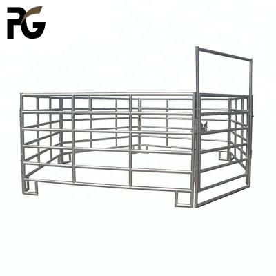 China 1.8*2.1m Heavy Duty Corral Panels Horse Fence Goat Panels Cattle Panel Cheap Easily Assembled Fence Panel for sale
