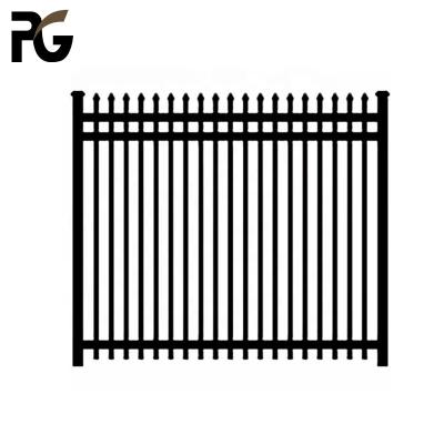 China Easily Assembled Product Hot Waterproof Welded Powder Coated Modern Steel Fence Ornamental Barrier Metal Wrought Iron Metal Picket Picket for sale