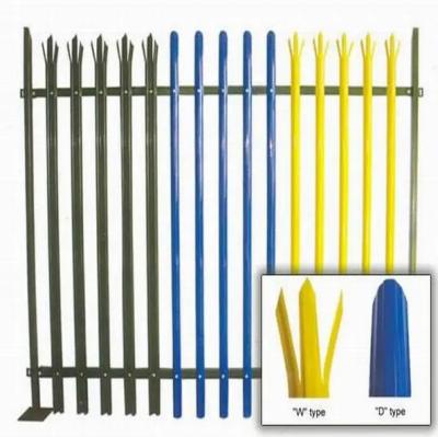 China Easily Assembled Corten Steel Fence Prefab Security Fence Palisade Wrought Iron Steel Fence for sale