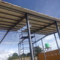 China Prefabricated Steel Shed Construction Anti Corrosion Light Steel Garage Sheds for sale