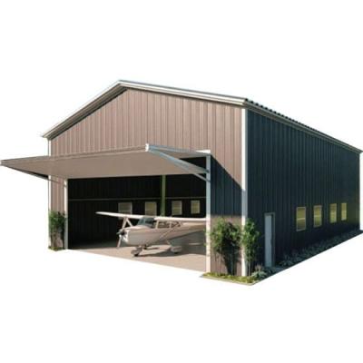 China Prefab Steel Structure Aircraft Hangar Warehouse/Workshop/Supermarket Building for Hangar Showroom for sale