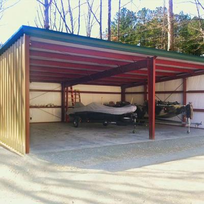 China Prefab Q355 Steel Structure Garage with Sliding Doors for sale
