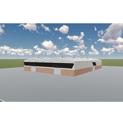 China Portal Frame Commercial Warehouse / Industrial Steel Structures Building Investors Looking Equipment Workshop for sale