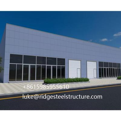 China Light Steel Structure Workshop with ISO Certification for sale