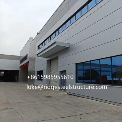 China Industrial Mobile House Two Story Workshop Sandwich Panel Fabricated H Beam Building Construction Light Warehouse Frame Prefab Steel Structure For Commercial for sale