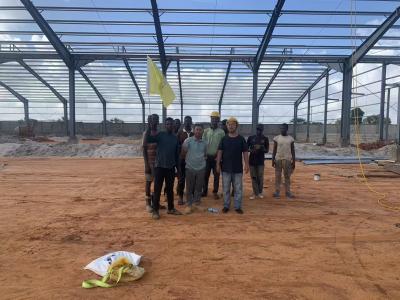 China Customized Prefabricated Steel structure Frames for Tanzania Manufacturing Plants | Heavy-Duty H-Beams for Industrial Use/Factory warehouse with PVoC/COC certification for sale