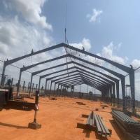 China Optimized Prefab Steel Agricultural Warehouse & Cattle Shed for sale