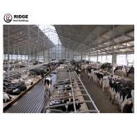 China prefabricated cattle/sheep/pig shed with H-beam or light steel trusses. Anti-corrosion, insulated steel structure, energy-saving, eco-friendly, professional design, customizable. for sale