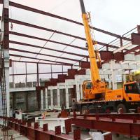 China Prefabricated Windproof Industrial Steel Structure Warehouse for Apartment Office Park School Mall Storm Resistant Storage for sale