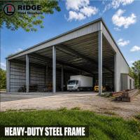 China 12m x 24m x 6m Customizable Galvanized Steel Warehouse Shed for sale