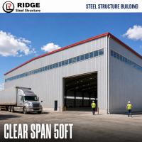 China Promotion Industrial Prefabricated Steel Structure Warehouse with Q235B/Q355 Material Designed for 50 Years for sale