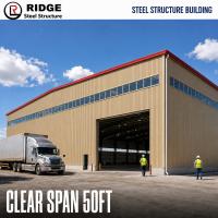 China Promotion Industrial Prefabricated Steel Structure Warehouse with Q235B/Q355 Material Designed for 50 Years for sale