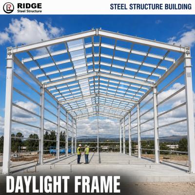China Rainy Season Proof Steel Structure Warehouse Prefab Metal Workshop Building with Strong Drainage Roof for Africa Storage for sale