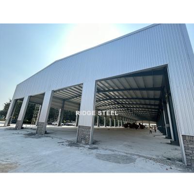 China Hybrid Steel Building System Combining Portal Frames with Multi‑Level Structures for sale