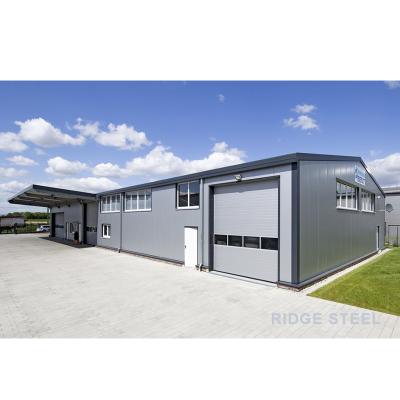 China Hybrid Steel-Portal Frame Warehouses with Integrated Mezzanine Floor Systems for sale