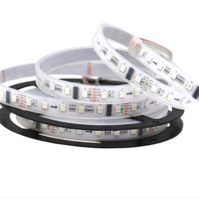 China Faceplate Lighting Accessible Digital DMX512 RGB Flexible Programmable LED Strip Light SMD 5050 60 LEDs/M High Density Addressable Led Strips for sale