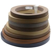 China 1mm Thick Wood Grain PVC Edge Banding Tape with Environmental Protection for Furniture Cabinets & Tables for sale